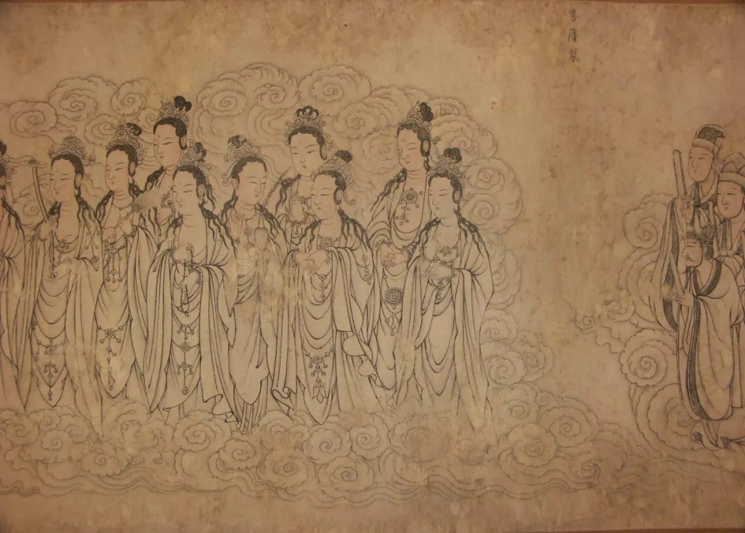 赏析明代托名李公麟白描长卷华严经变图