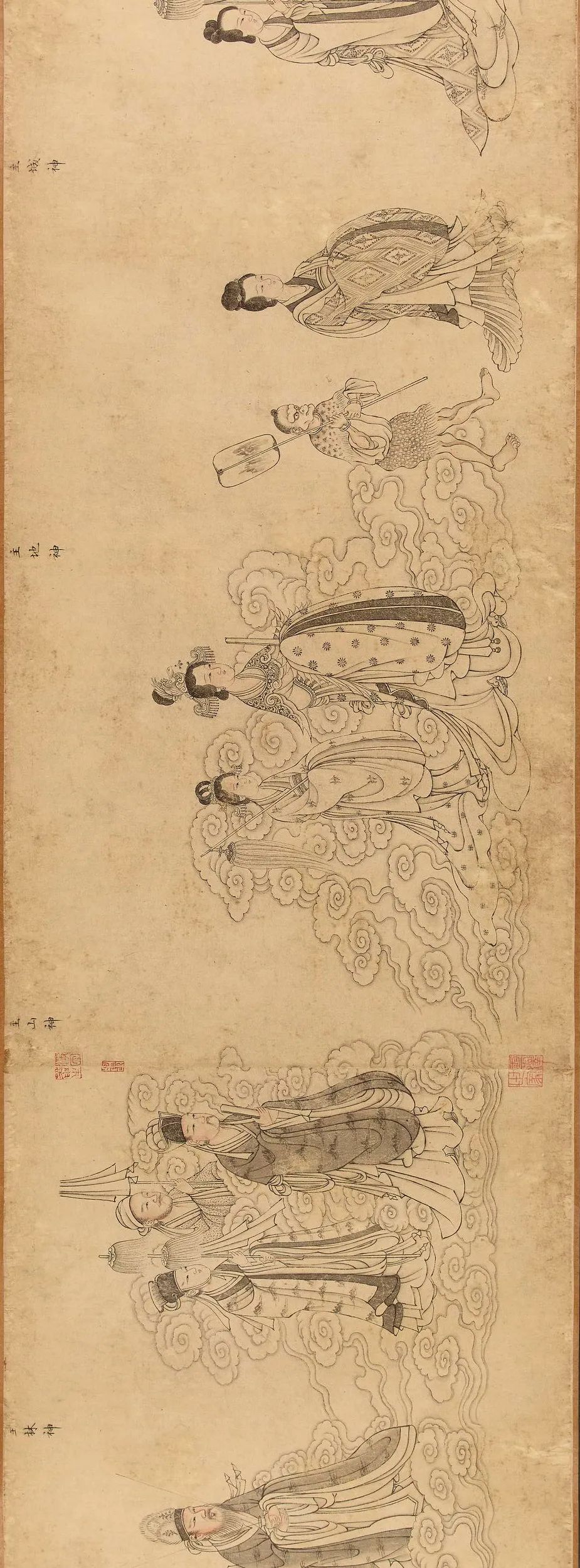 赏析明代托名李公麟白描长卷华严经变图
